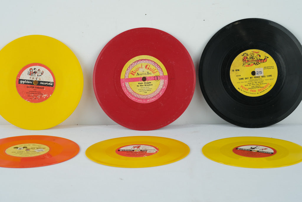 Set of 6 Children's Records - 7" Round – Craze Furniture and Antiques