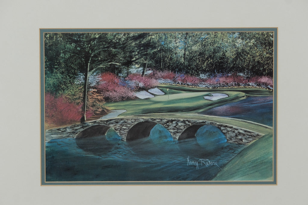 Nancy Raborn “Byron Nelson Bridge at #12” Framed Golf Course Print – S ...