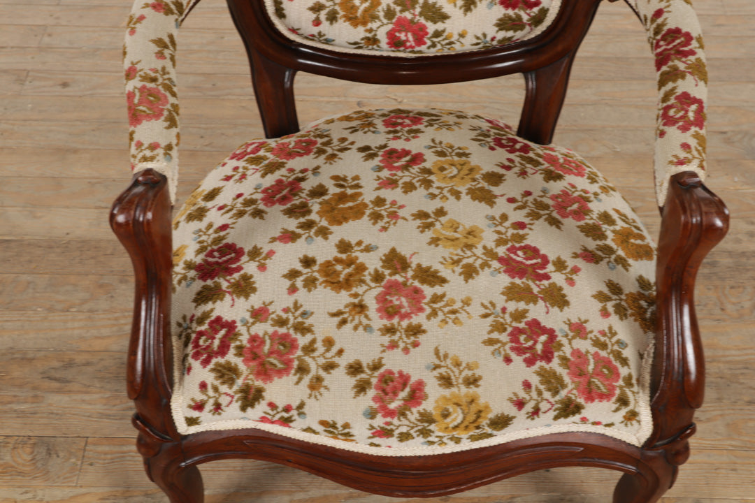 Antique Victorian High Back Armchair