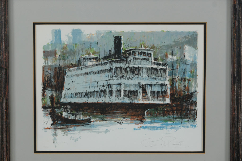 Gary Hinte “San Francisco Suite: Bay Ferry” Signed & Numbered Serigrap ...